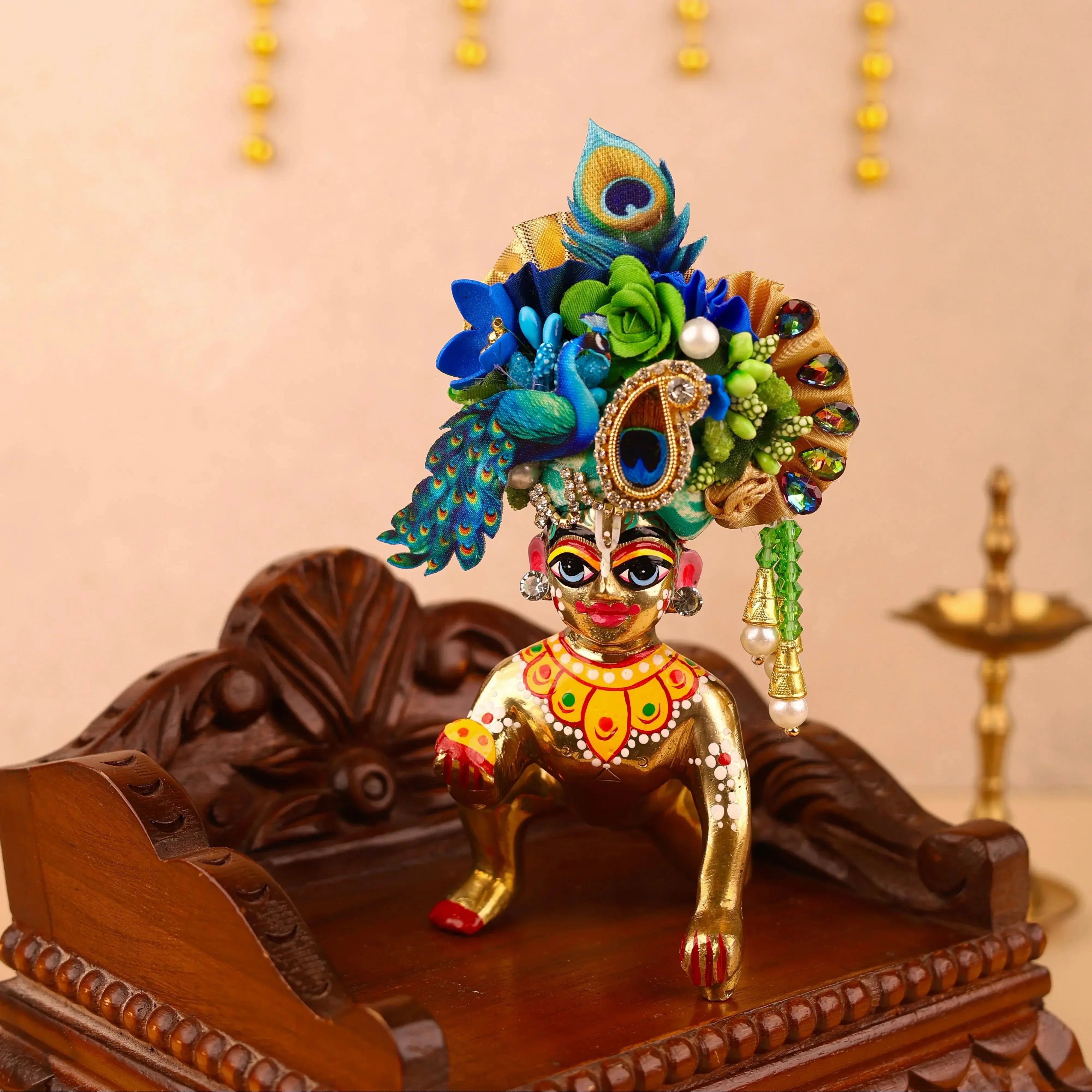 Pagdi for Deities – Handcrafted Devotional Headwear – Devaya