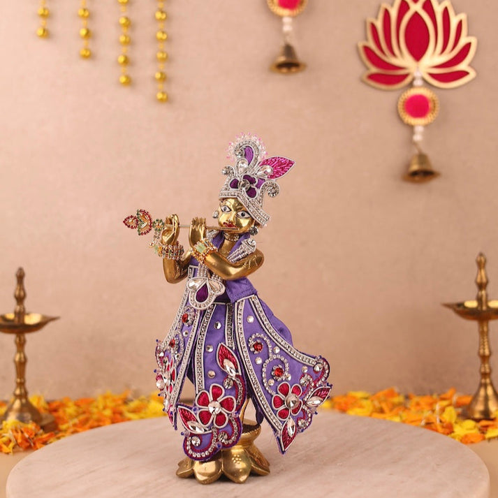 Lavender Krishna Dhoti Patka & Shringar Set – Devaya