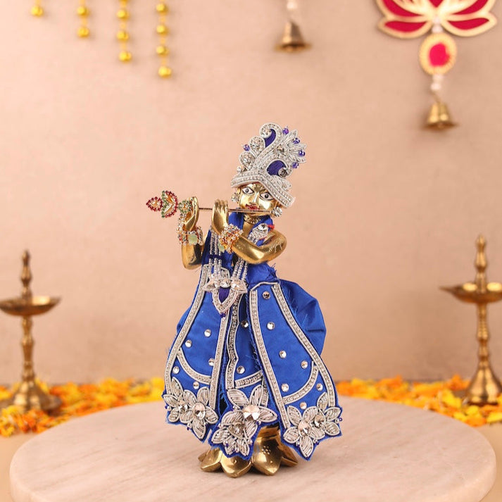 Royal Blue Dhoti Patka & Shringar Set – Devaya