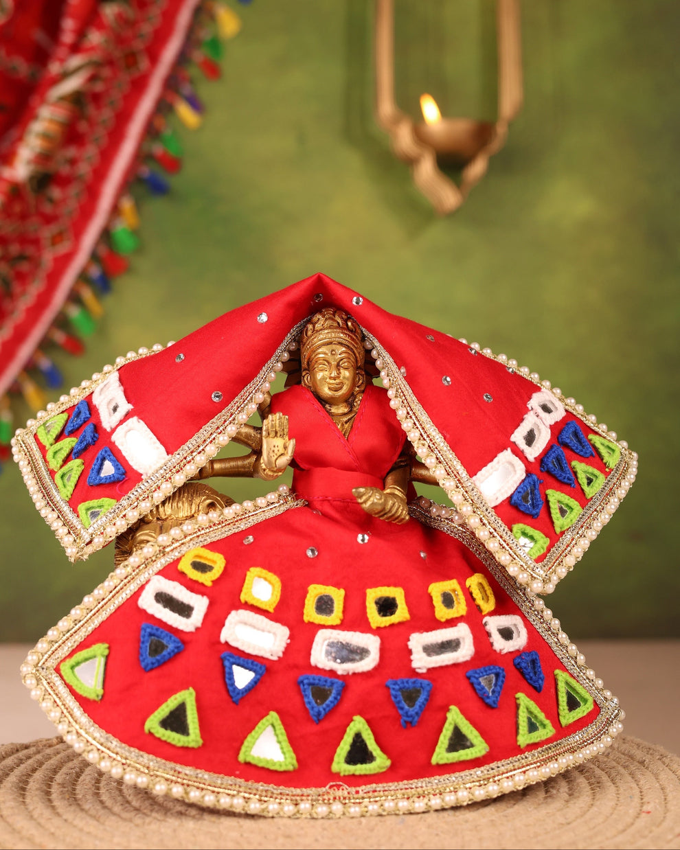 Devaya - Rangilo Red Lehenga Odhni